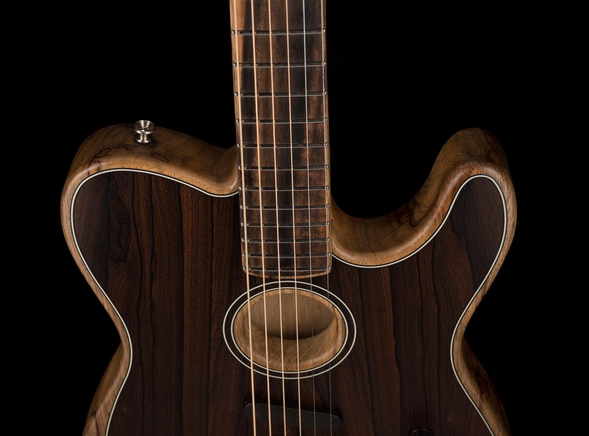 Used Fender Limited Edition Exotic Acoustasonic Telecaster Ziricote wi ...