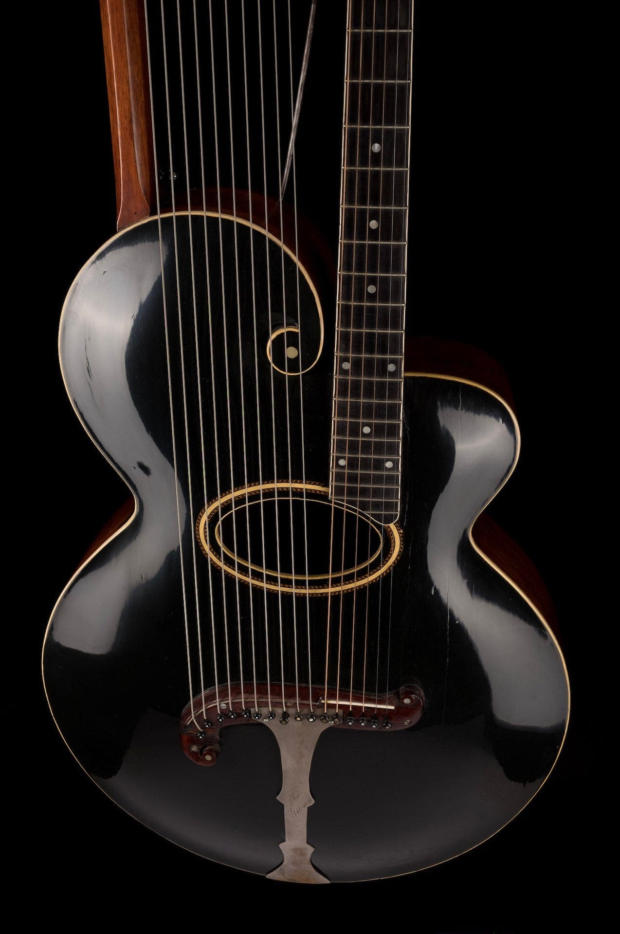 Vintage 1908 Gibson Harp Guitar Style V With Case — Truetone Music