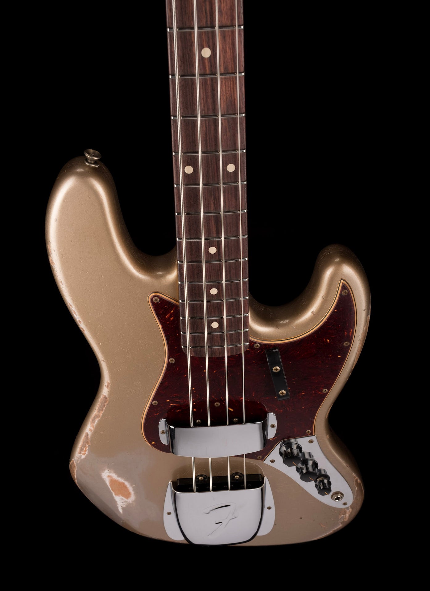 Fender Custom Shop 1961 Jazz Bass Heavy Relic Aged Shoreline Gold ...
