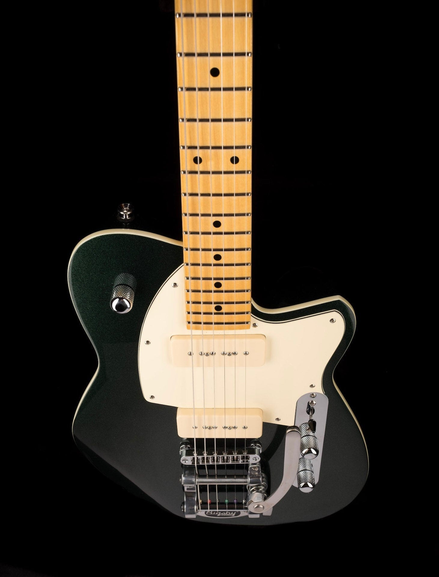 Used Reverend Limited Edition Charger 290 with Bigsby Metallic Green w ...