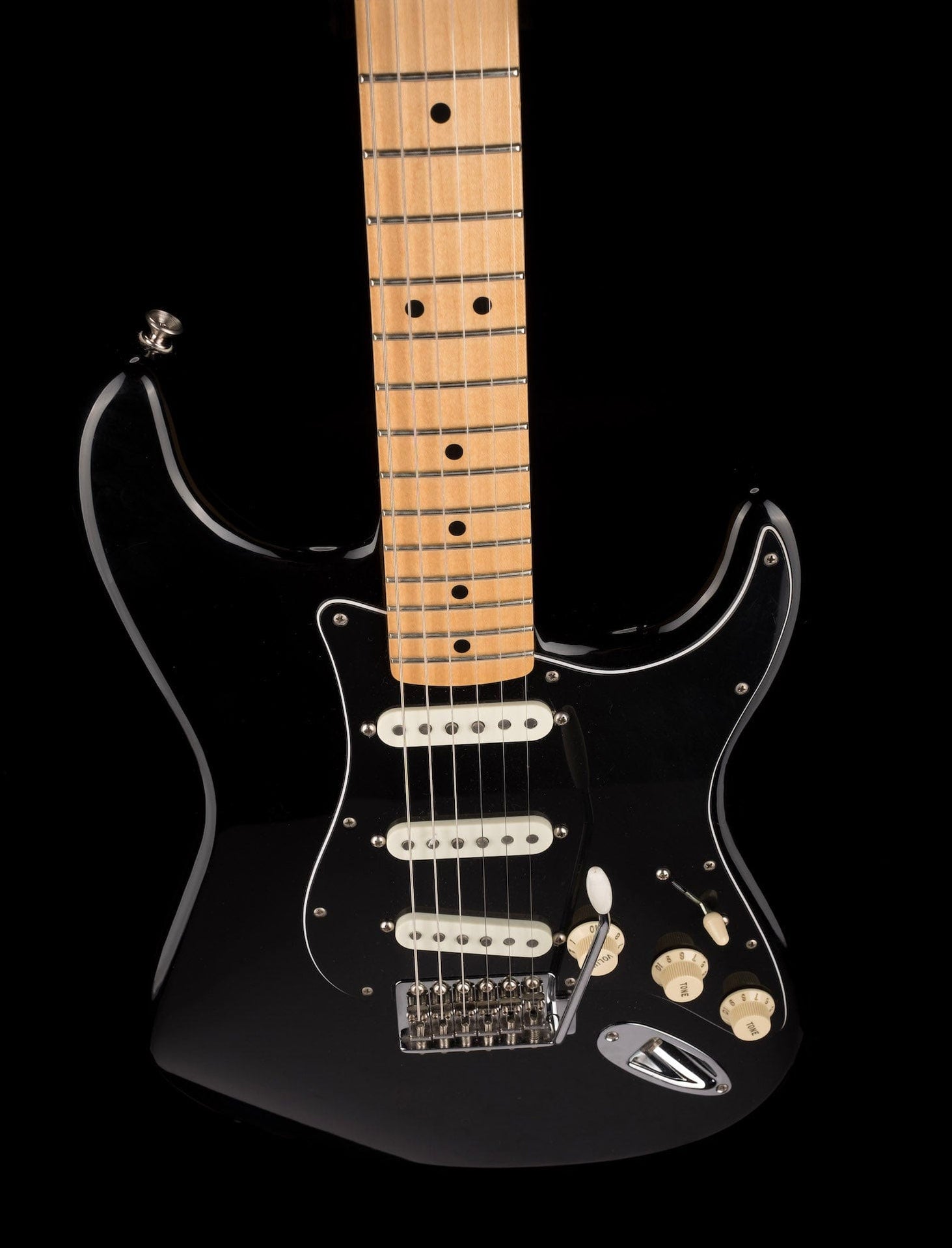 Used Fender Special Run Standard Strat With Custom Shop Pickups Black ...