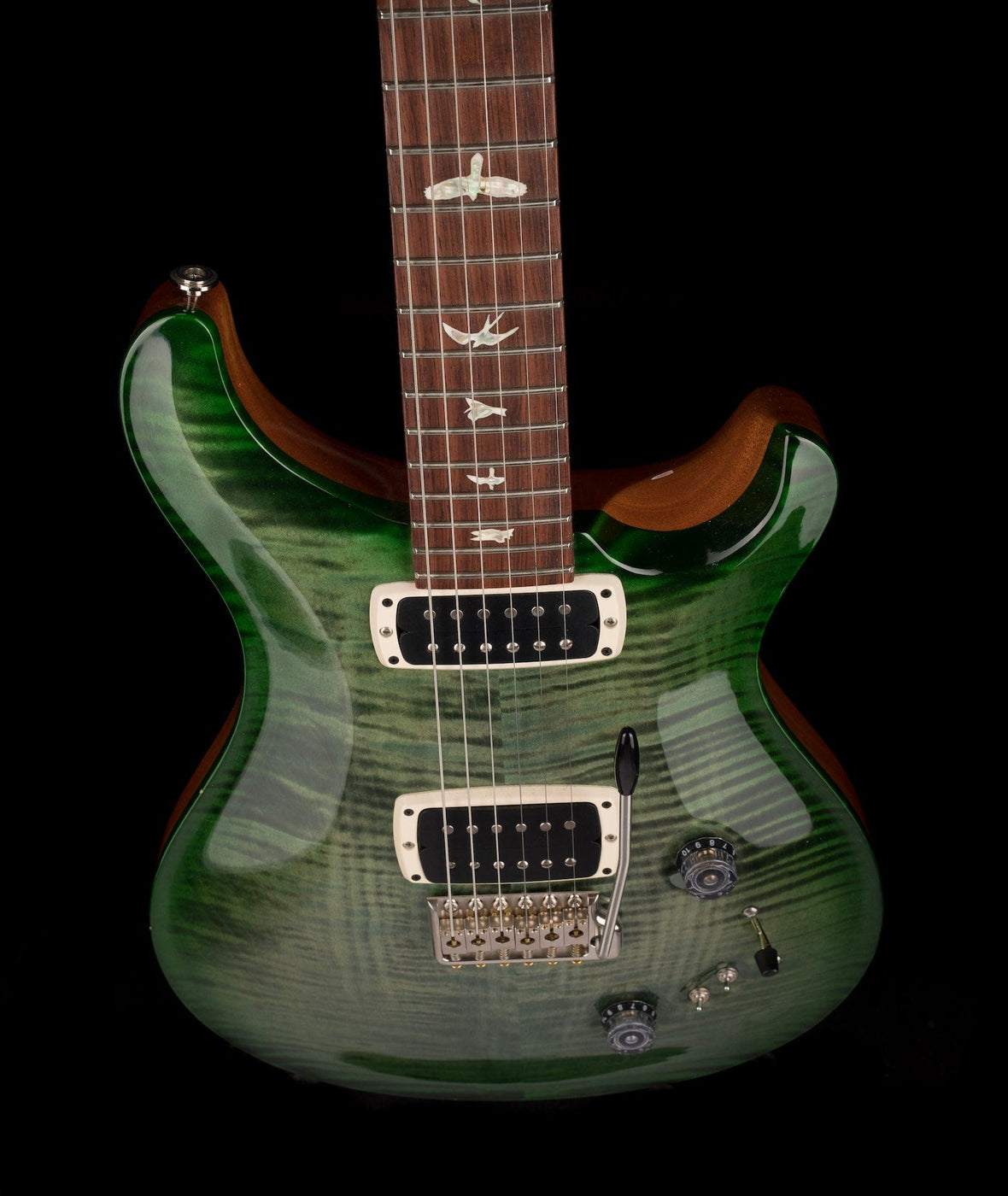 Used PRS 408 Trampas Green Burst Electric Guitar With OHSC — Truetone Music