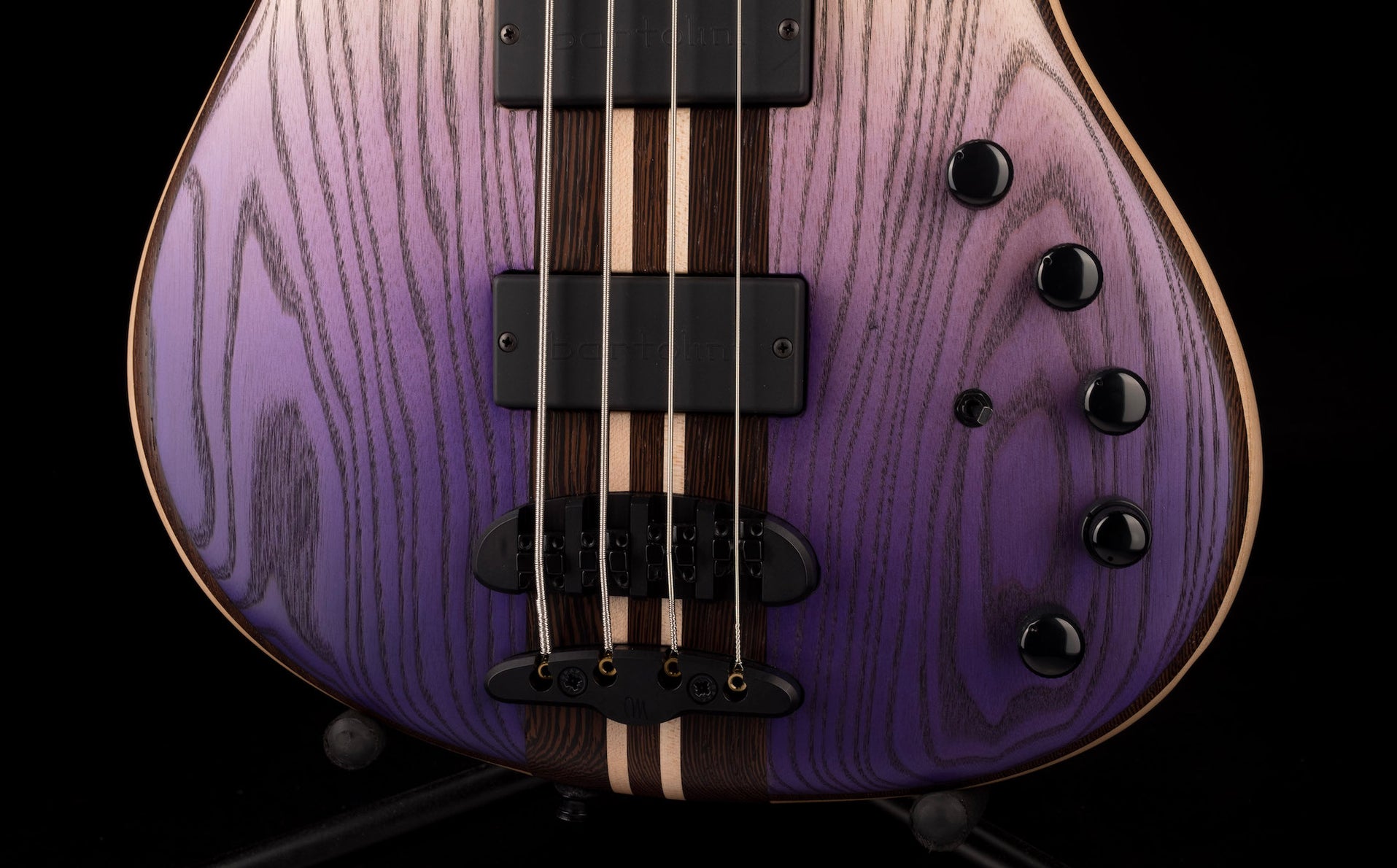 Mayones Viking 4 String Bass Guitar Dirty Ash Purple Horizon — Truetone ...