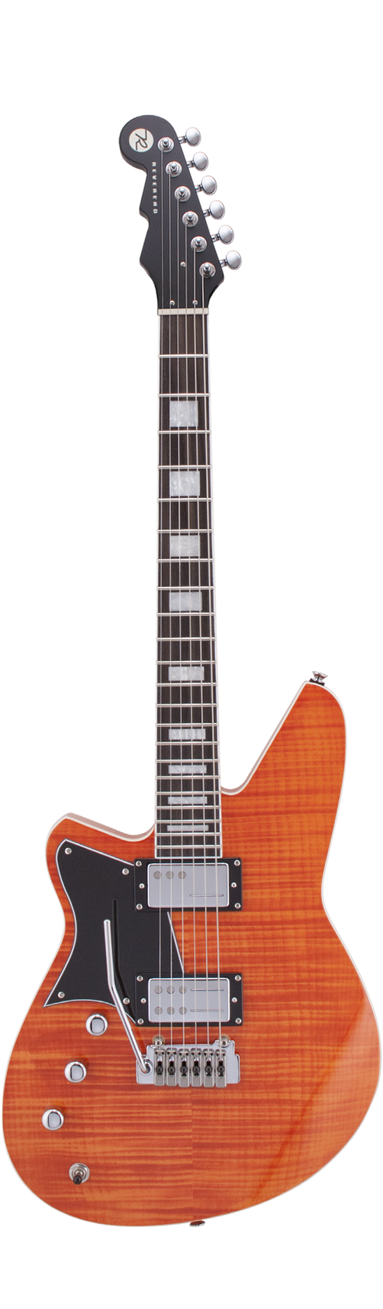 Reverend Bayonet RA HC Wilkinson Tremolo Electric Guitar Rock Orange F ...