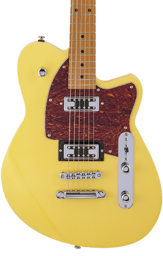 Reverend Flatroc Roasted Maple Neck Electric Guitar Powder Yellow ...
