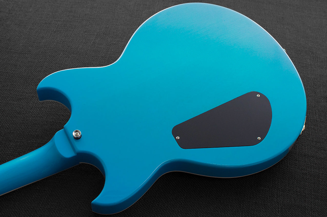 Reverend Manta Ray HB Roasted Maple Neck Electric Guitar Sky Blue Flam ...