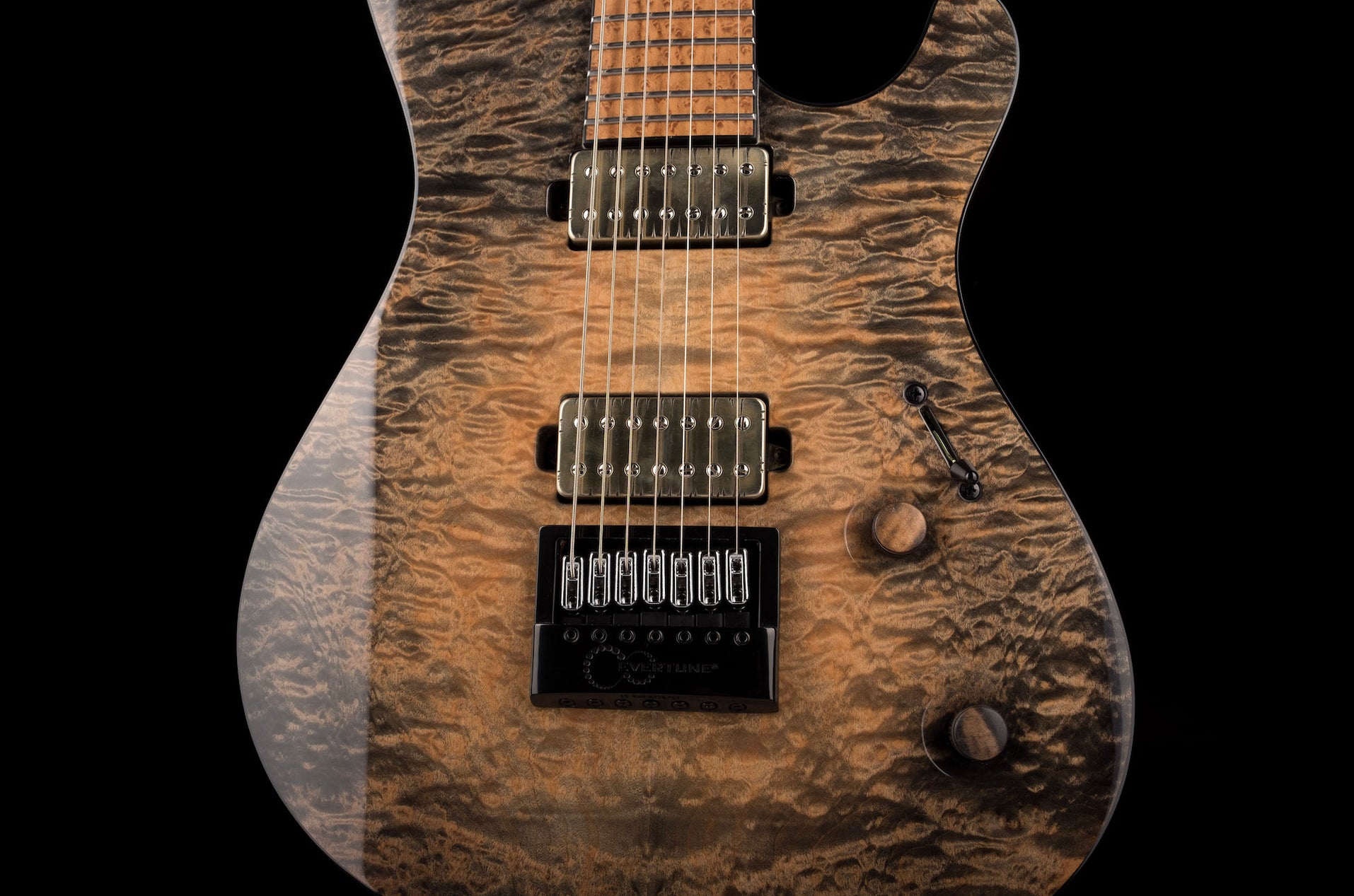 Mayones Regius 4Ever 7 String Baritone 5A Grade Quilted Flame Maple To ...