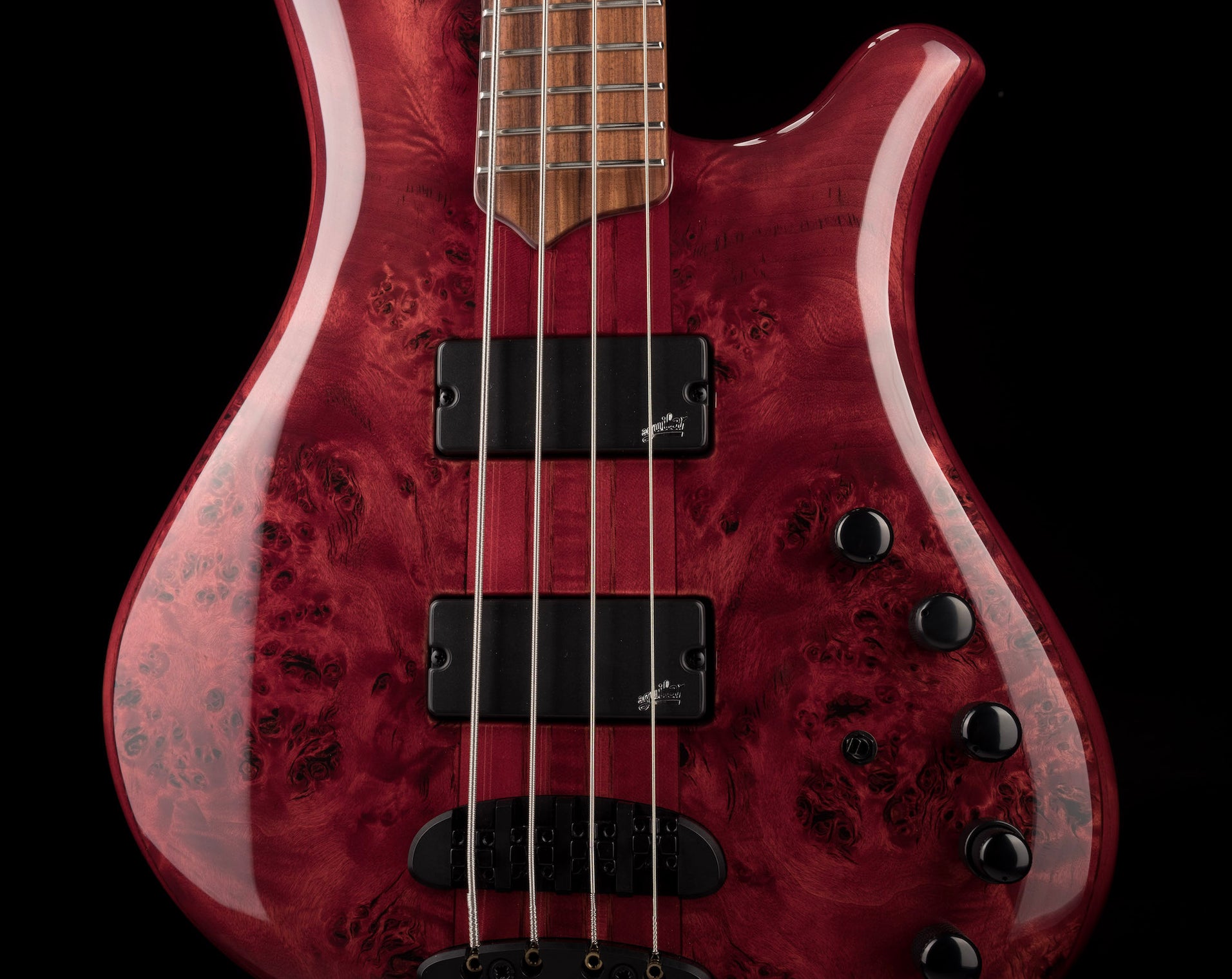 Mayones Comodous 4 String Bass Guitar Poplar Top Liquid Red Gloss Fini ...