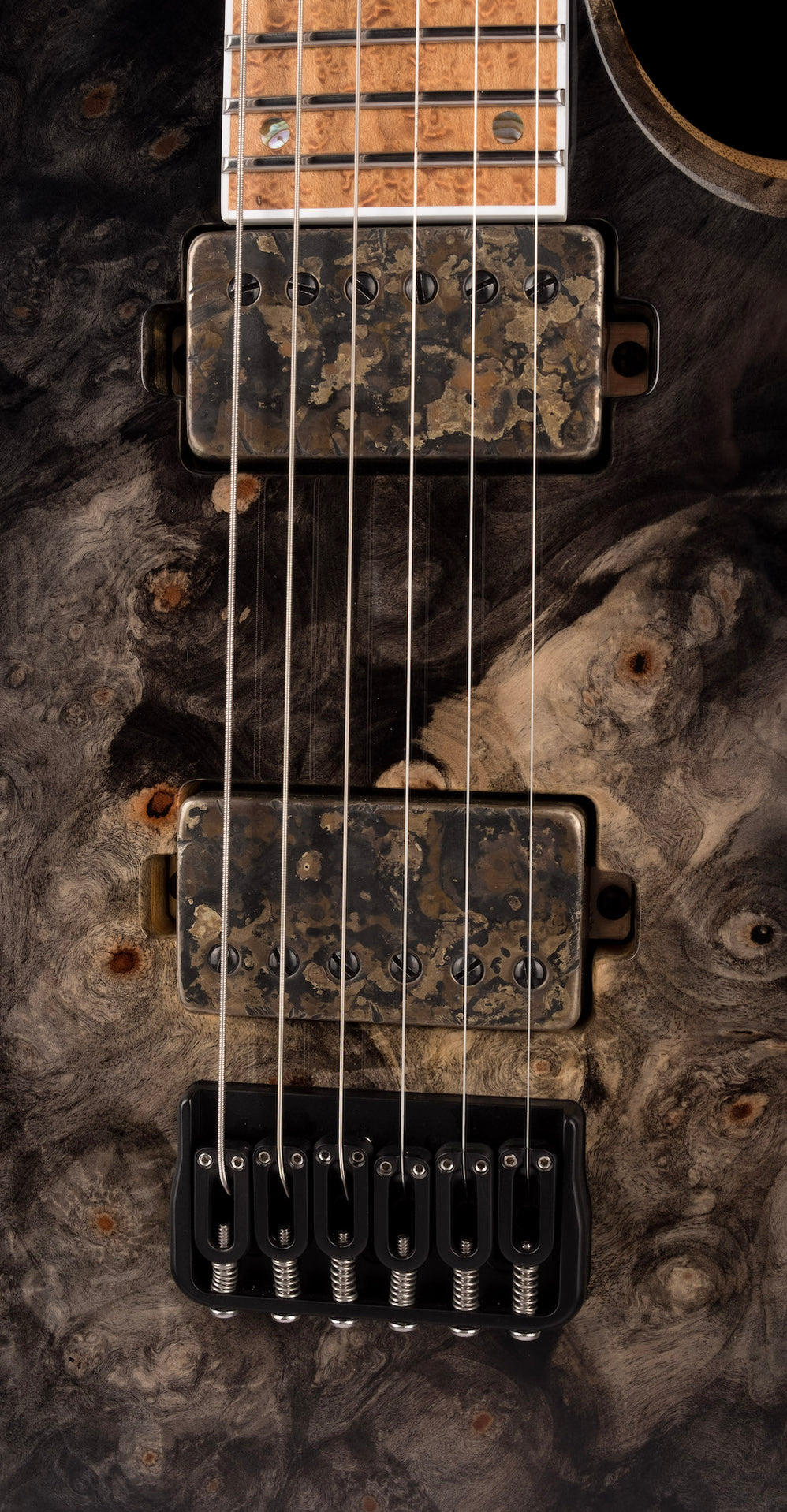 Mayones Duvelle Elte 6 40th Anniversary Master Builder Buckeye Burl To ...