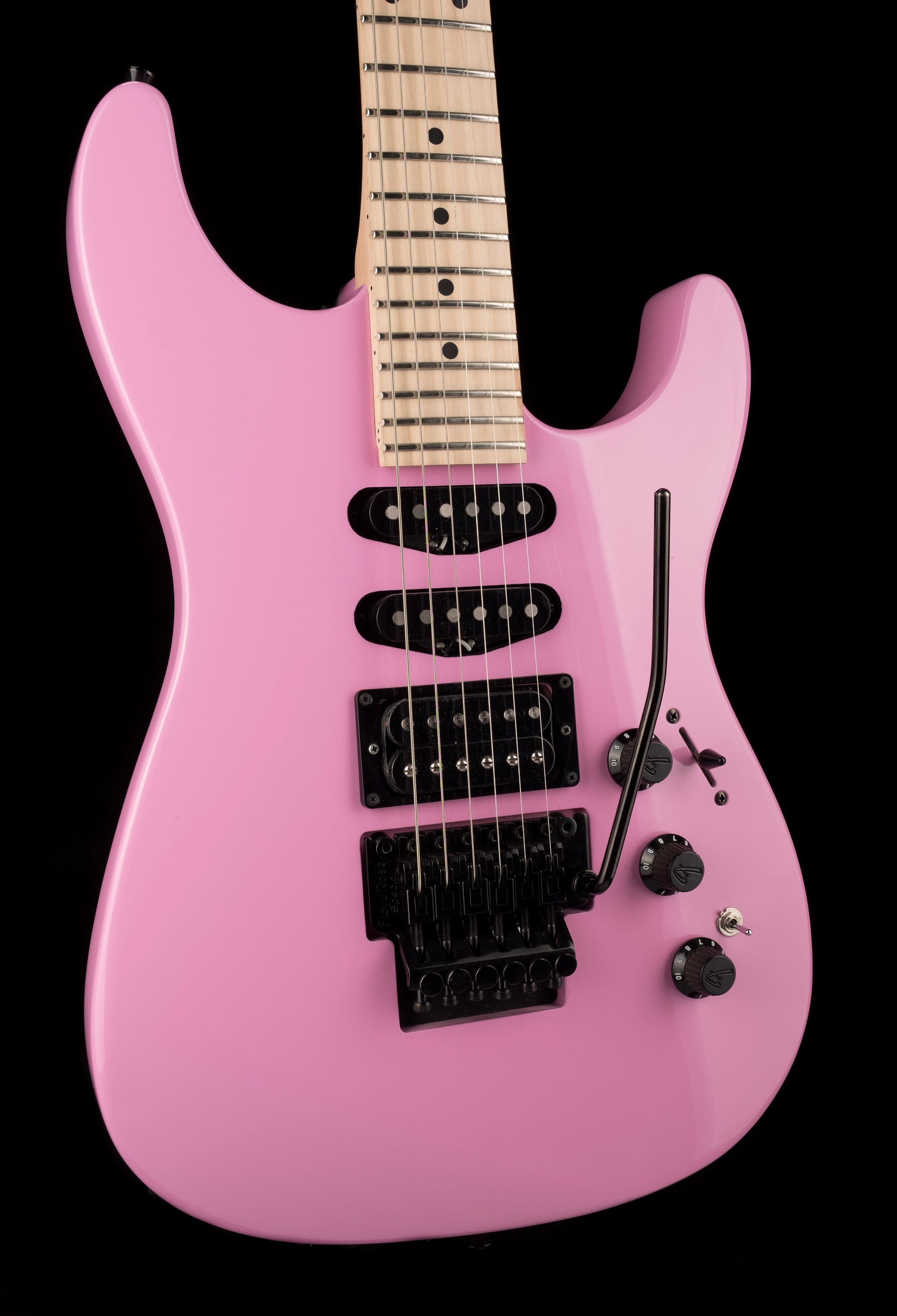 Used Fender Limited Edition HM Strat Maple Fingerboard Flash Pink Elec ...