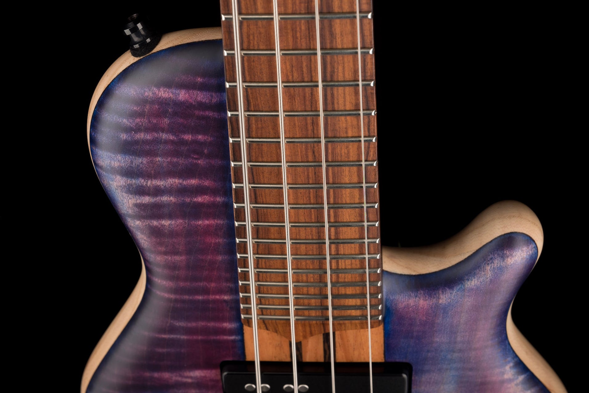 Mayones Cali4 Flame Maple Top Custom Color Trans Purple Matt Finish wi ...