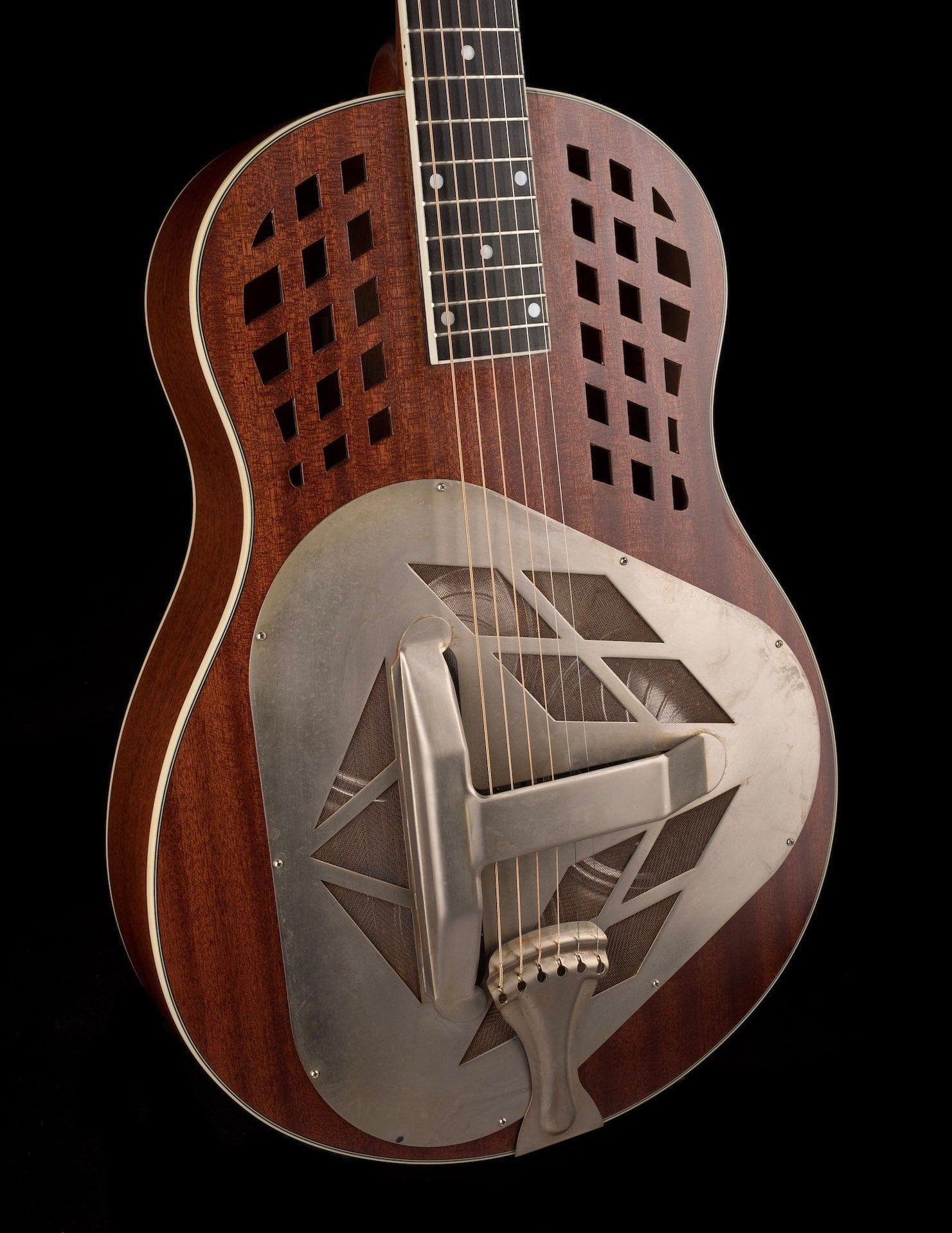 Pre Owned Republic Tricone Woody Resonator Acoustic Guitar With Soft C ...