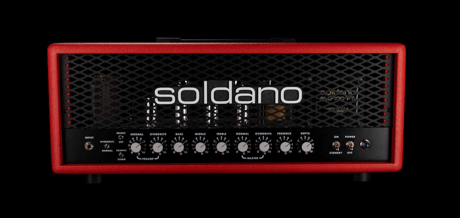 Soldano SLO-100 Super Lead Overdrive Custom Guitar Amp Head Red Bronco ...