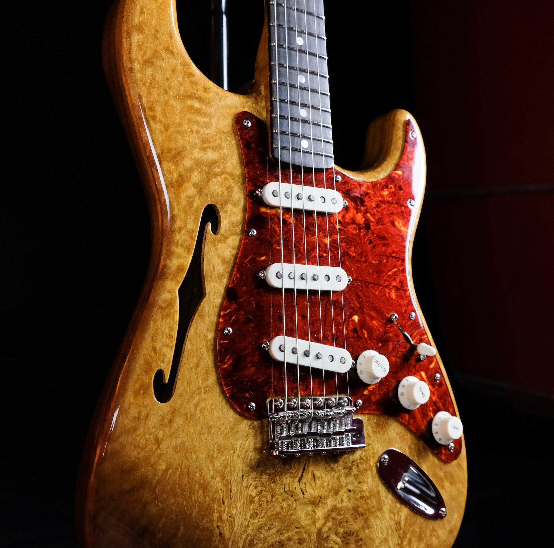 Fender Custom Shop Artisan Thinline Stratocaster Roasted Ash Body Spal ...