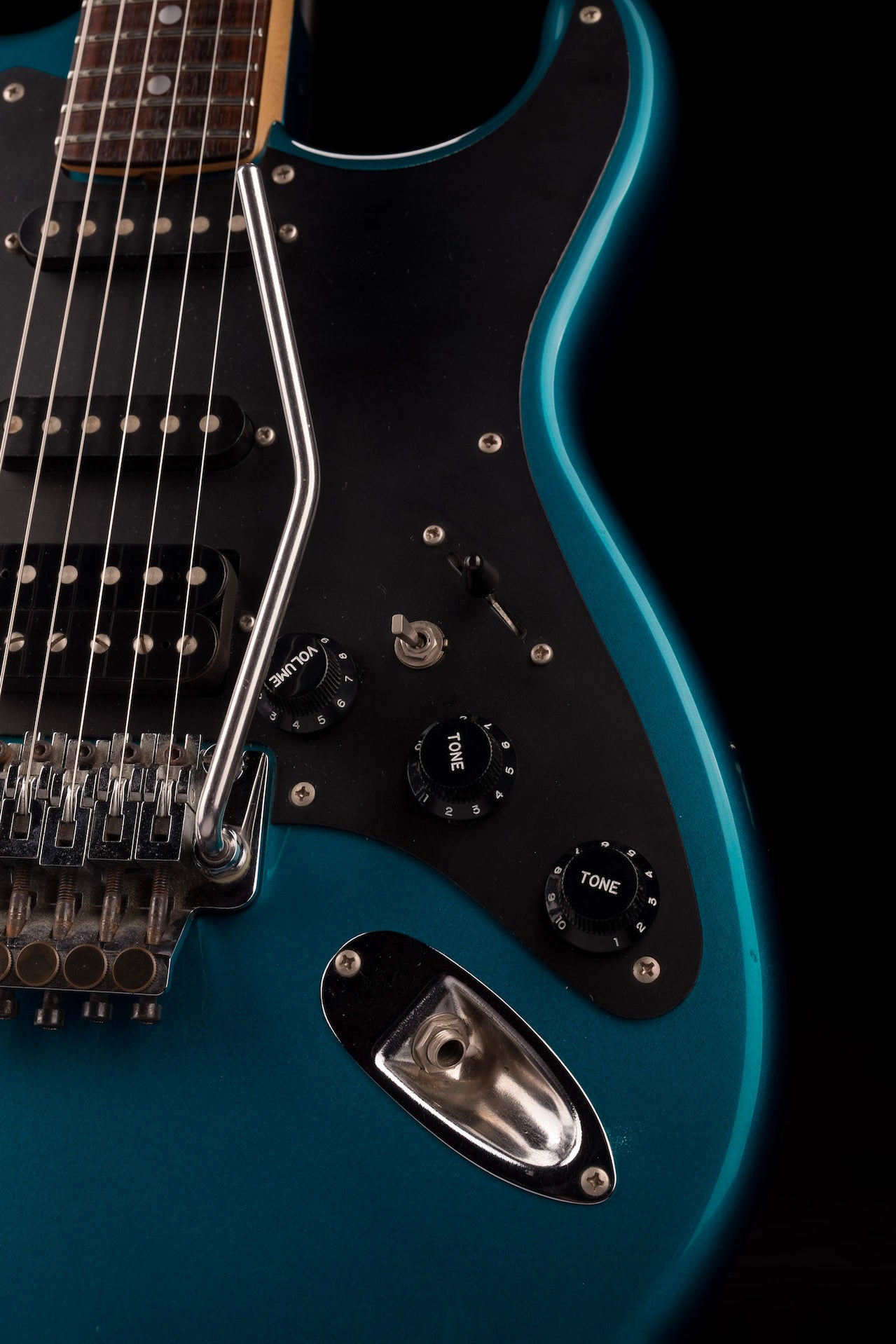 Pre Owned Kramer Focus 3000 HSS With Floyd Rose Metallic Blue With OHS ...