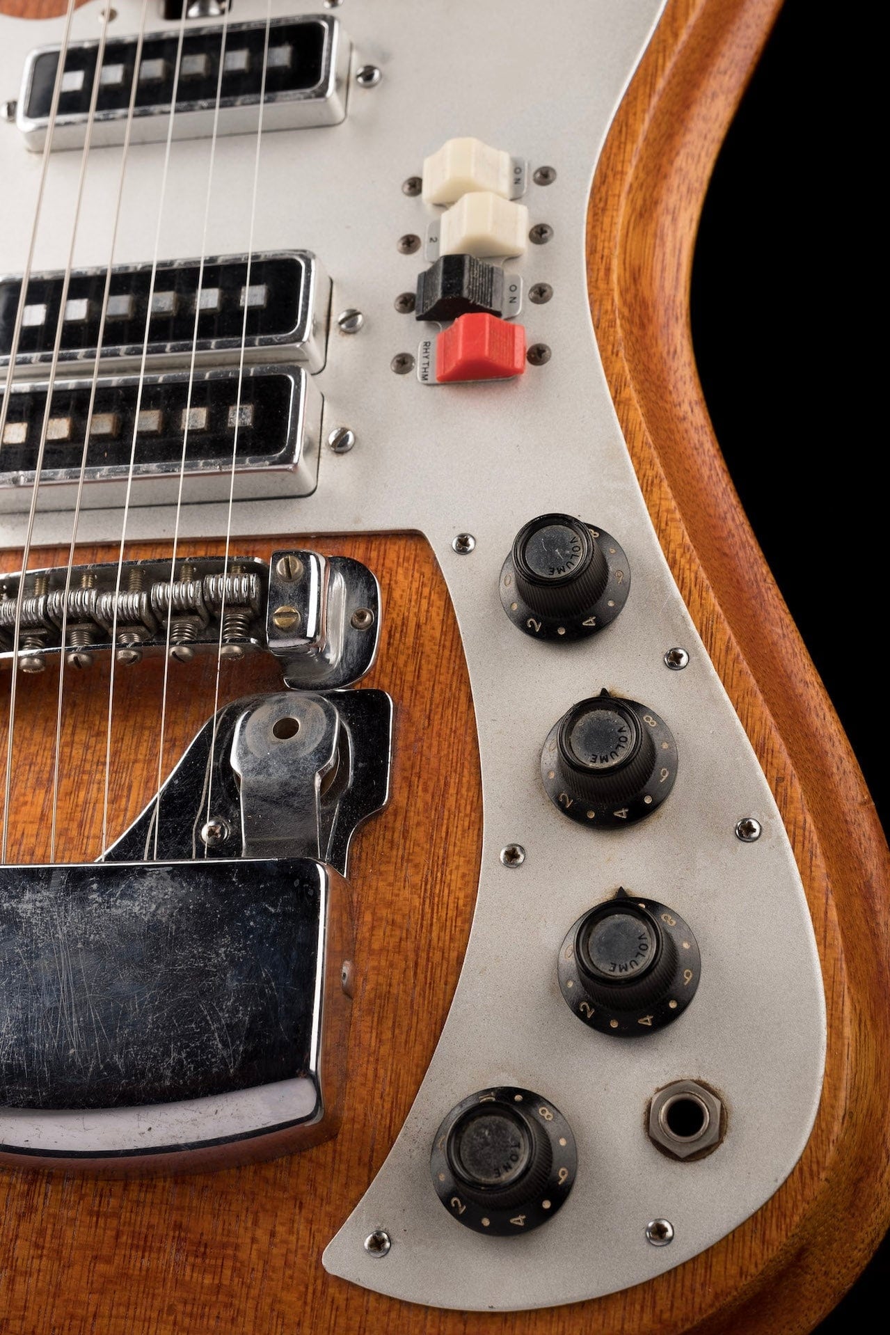 Pre Owned Vintage 1969 Teisco Del Rey K3L ET-312 “Shark Fin” Natural W ...