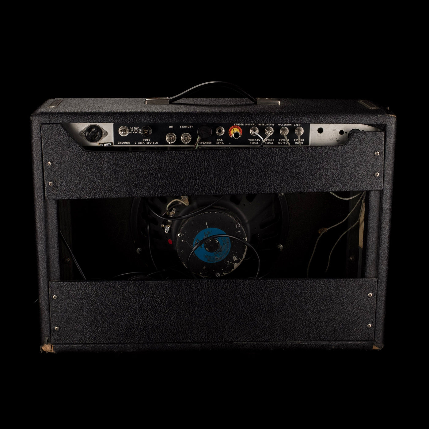 Vintage 1969/70 Fender Silverface Deluxe Reverb Guitar Amp Combo With — Truetone Music