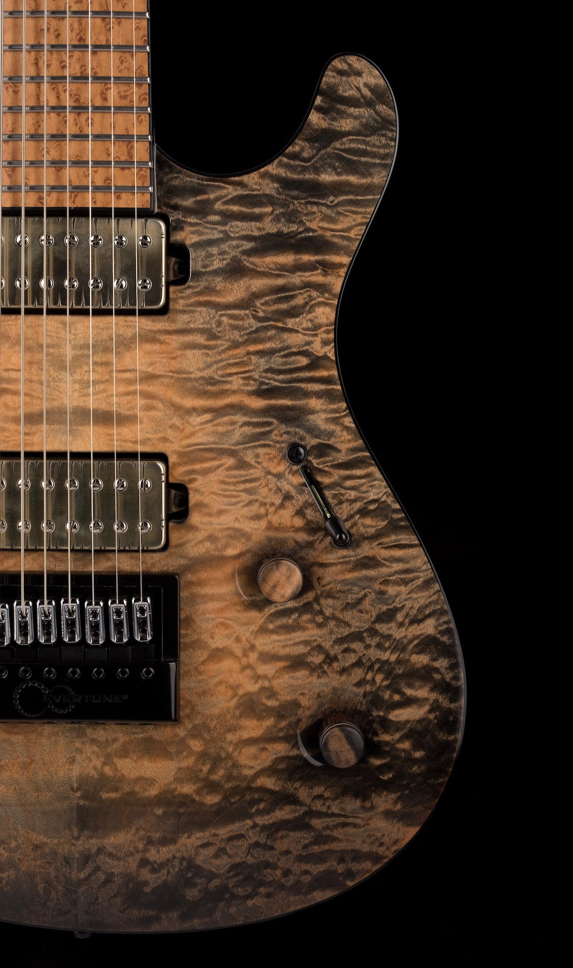 Mayones Regius 4Ever 7 String Baritone 5A Grade Quilted Flame Maple To ...