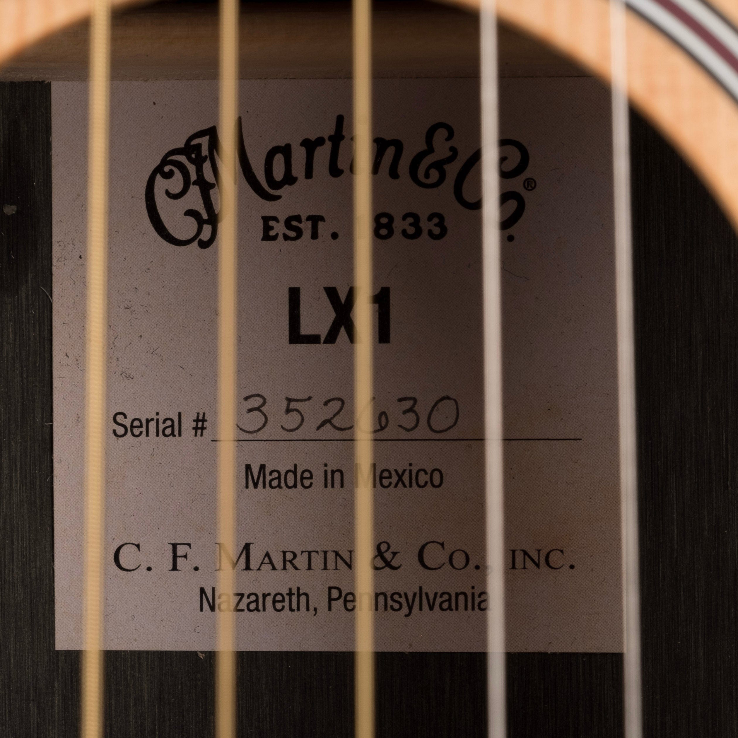 Used Martin LX1 Acoustic Guitar with Gig Bag — Truetone Music