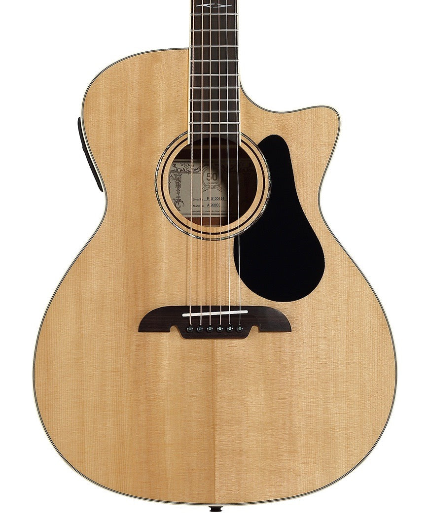 Alvarez AG-60CE Artist Grand Auditorium Acoustic Electric w/ Cutaway E ...