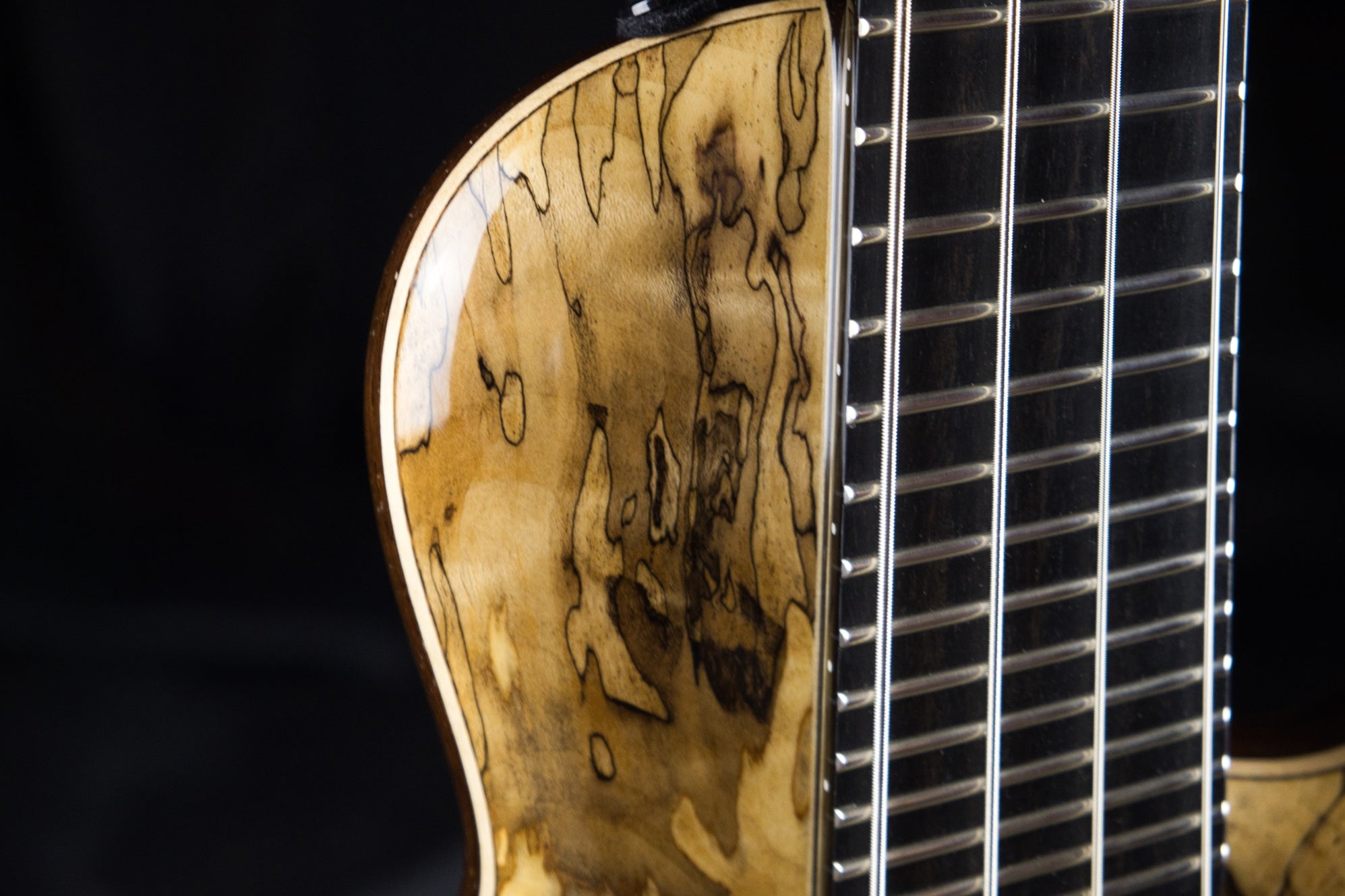 Mayones Cali4 Cali 4 VF Bass V Frets Spalted Maple Ebony Fingerboard A ...