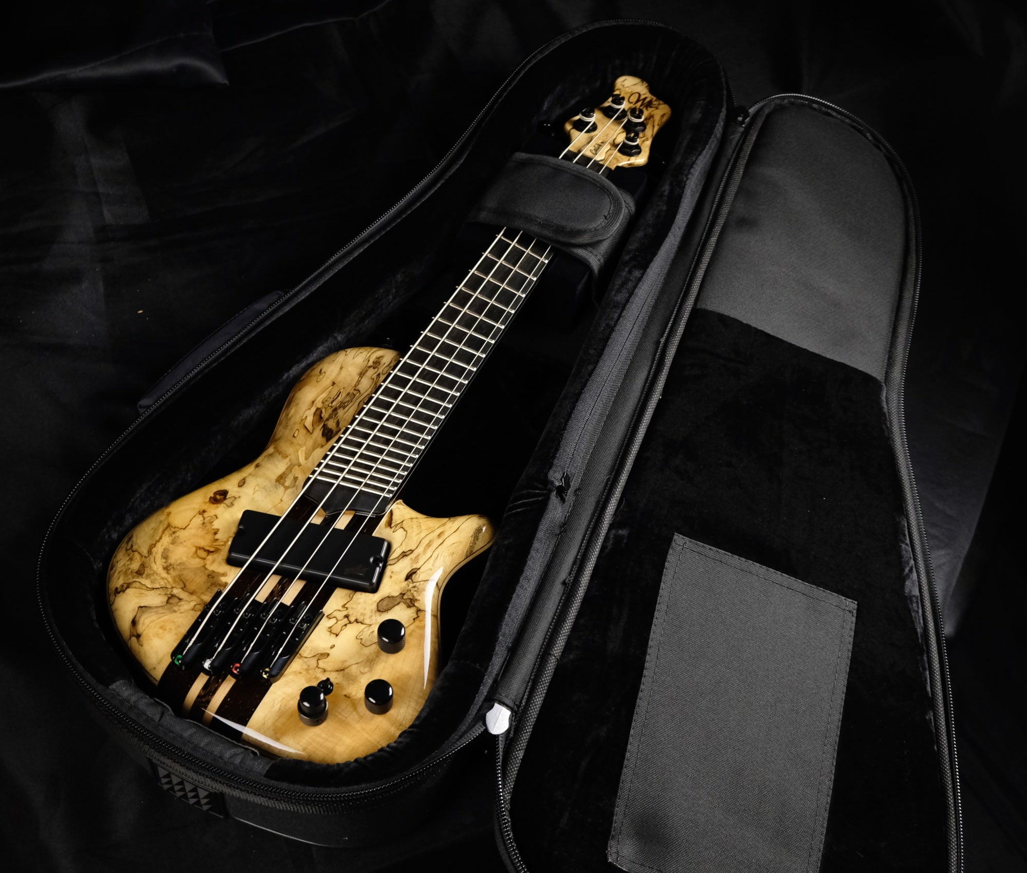 Mayones Cali4 Cali 4 VF Bass V Frets Spalted Maple Ebony Fingerboard A ...
