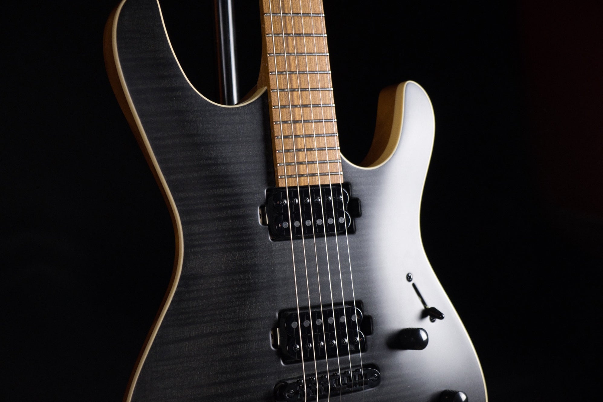 Mayones Setius 6 Trans Black Satine Finish Electric Guitar — Truetone Music
