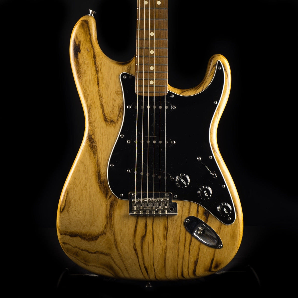 Pre-Owned Fender 2013 Limited Edition Burnt Ash Stratocaster Natural C ...