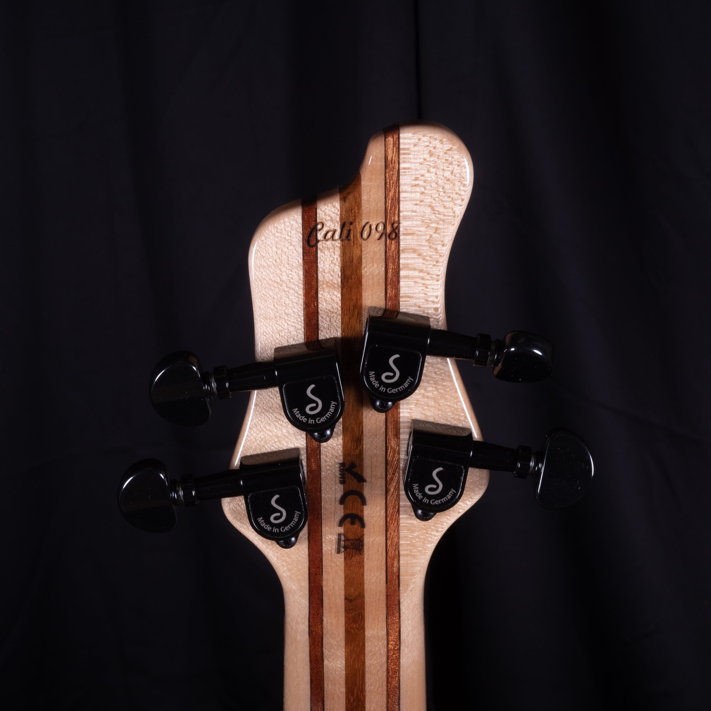 Mayones Cali 4 Bass Purpleheart Body with Buckeye Burl Top Rosewood Bo ...