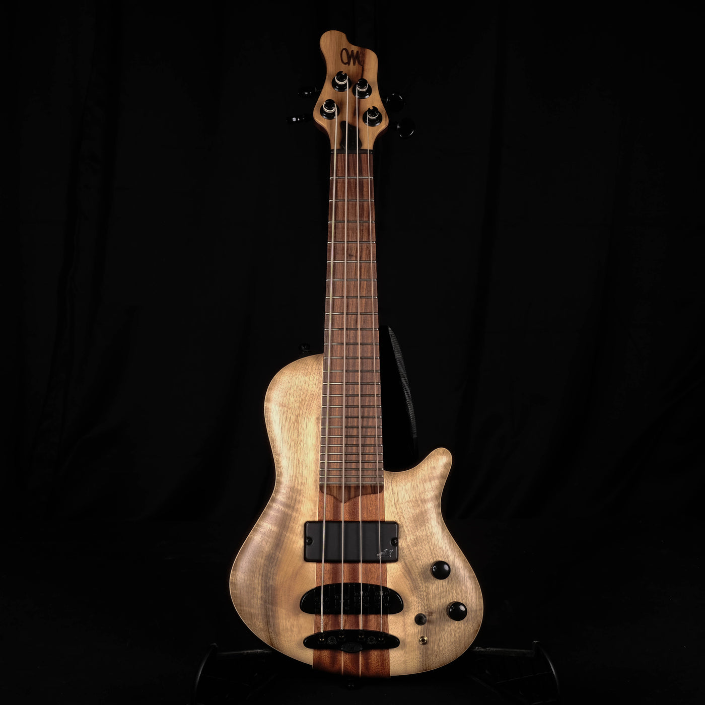Mayones Cali 4 Bass Wenge Back Myrtlewood Top Pau Ferro Fingerboard Wi ...