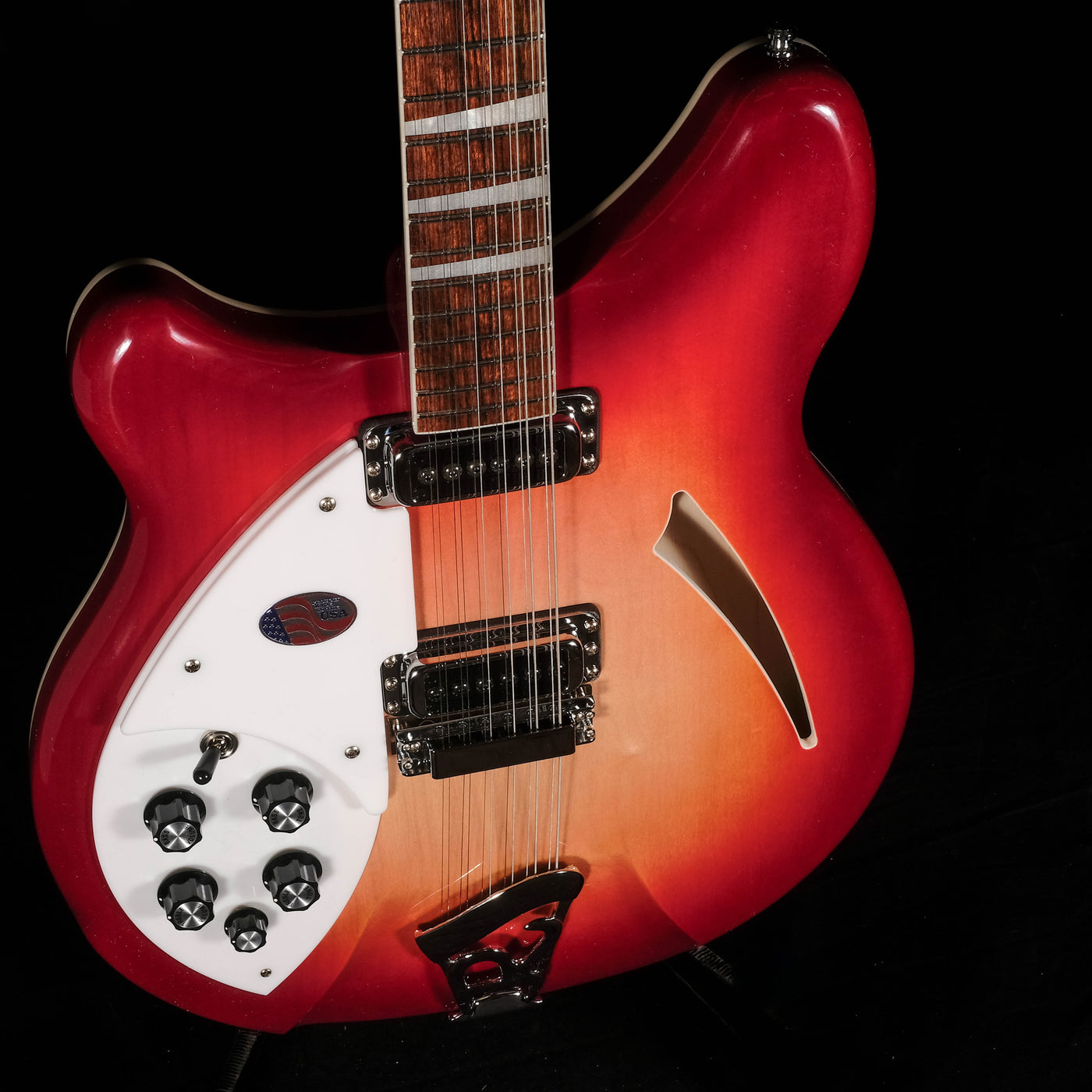 Rickenbacker Left Handed 360/12FG LH FireGlo Semi Hollow Lefty Electri ...