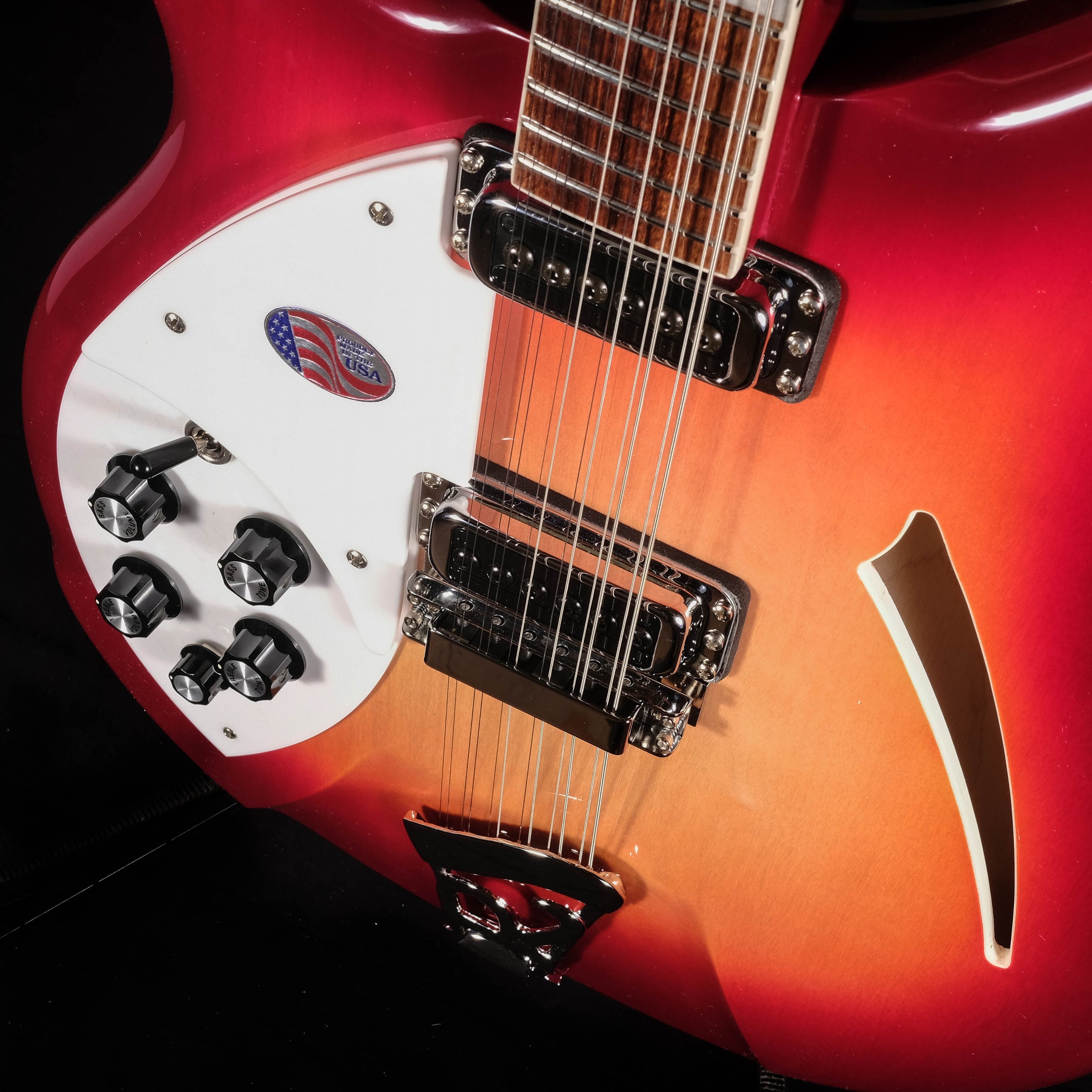 Rickenbacker Left Handed 360/12FG LH FireGlo Semi Hollow Lefty Electri ...