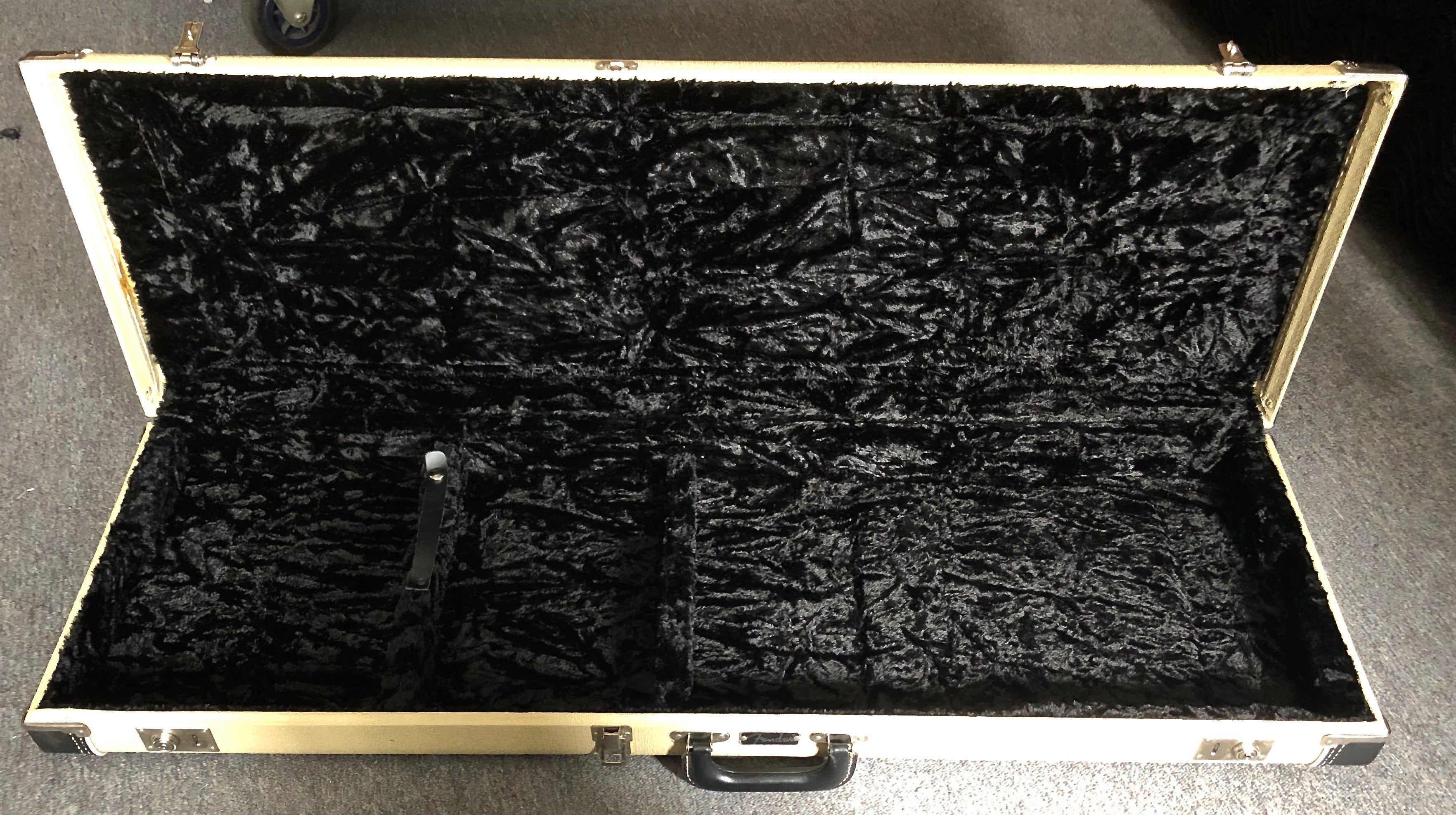 Used Fender Stratocaster Telecaster Case Blonde Tolex w/ Black Interio ...