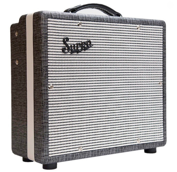 Supro 1600 Supreme 6V6 1x10 Tube Combo Guitar Amplifier Black Rhino Hi ...