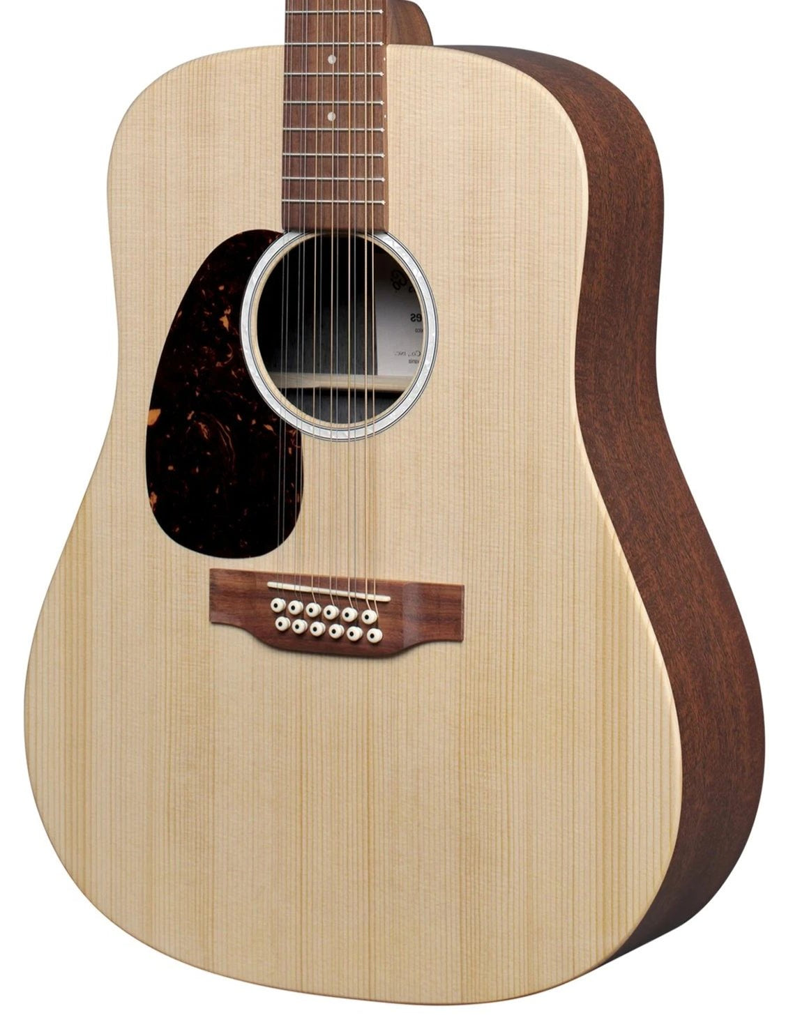Martin D-X2E Left-Handed 12-String Mahogany Acoustic Electric Guitar W ...