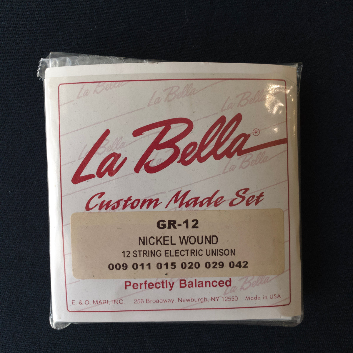 La Bella GR-12 Nickel Wound 12-string Electric Unison Strings ...
